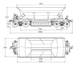 Bottom Dumper Freight Wagon - Efficient Railcar | ADORTech