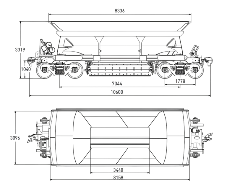 Bottom Dumper Freight Wagon - Efficient Railcar | ADORTech